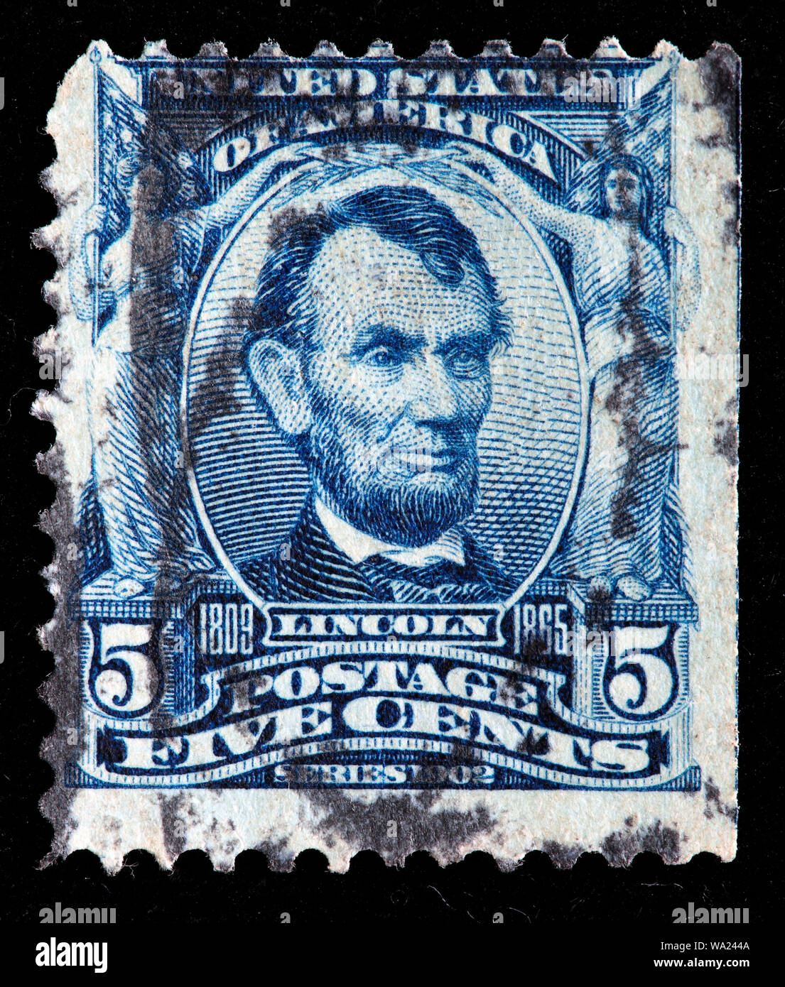 Lincoln stamp hi-res stock photography and images - Alamy