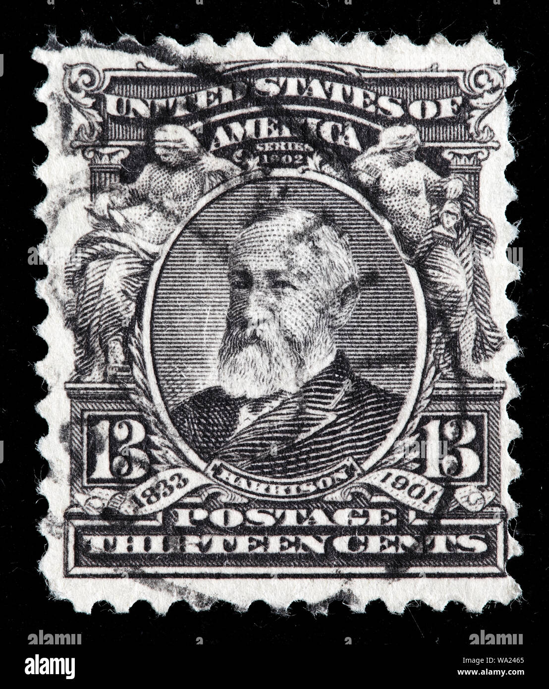 Benjamin harrison illustration hi-res stock photography and images - Alamy