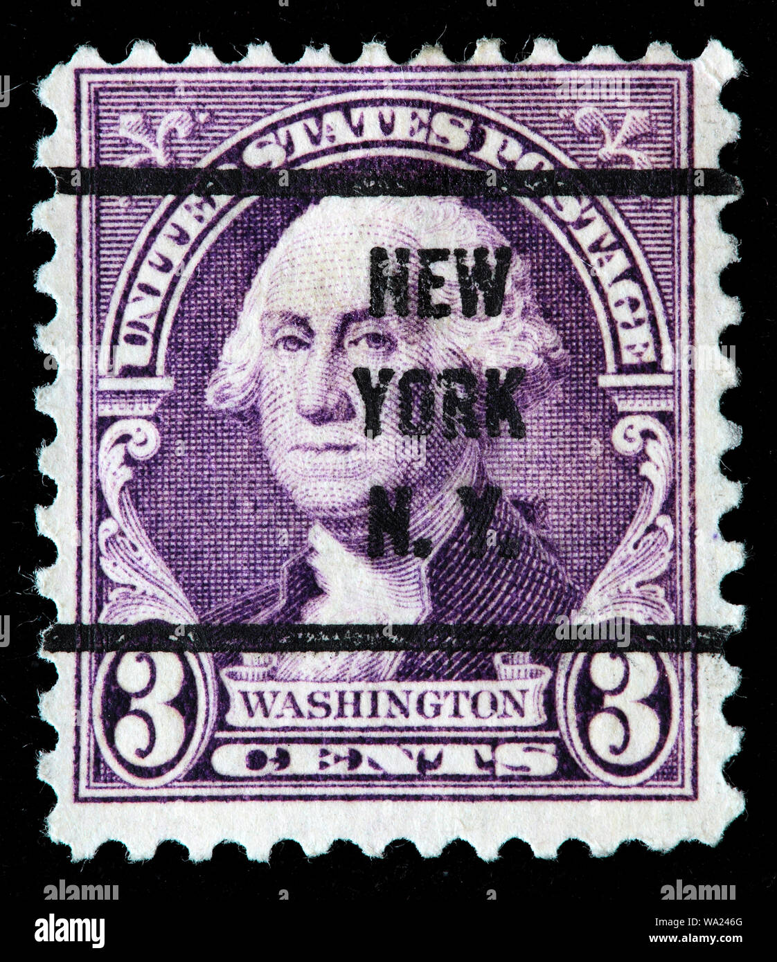 George Washington (1732-1799), first President of USA, portrait by ...