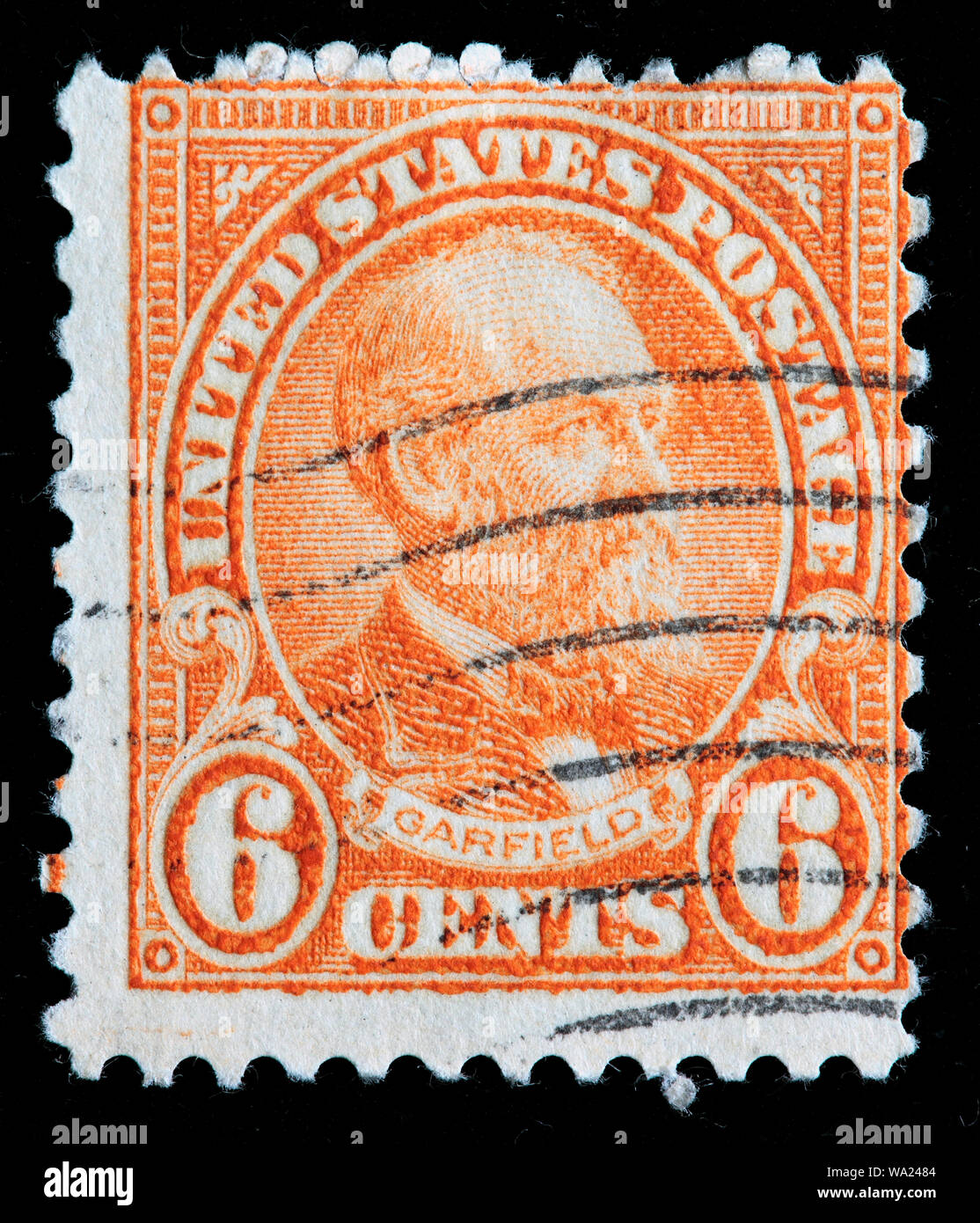 James A. Garfield (1831-1881), President of USA, postage stamp, USA ...