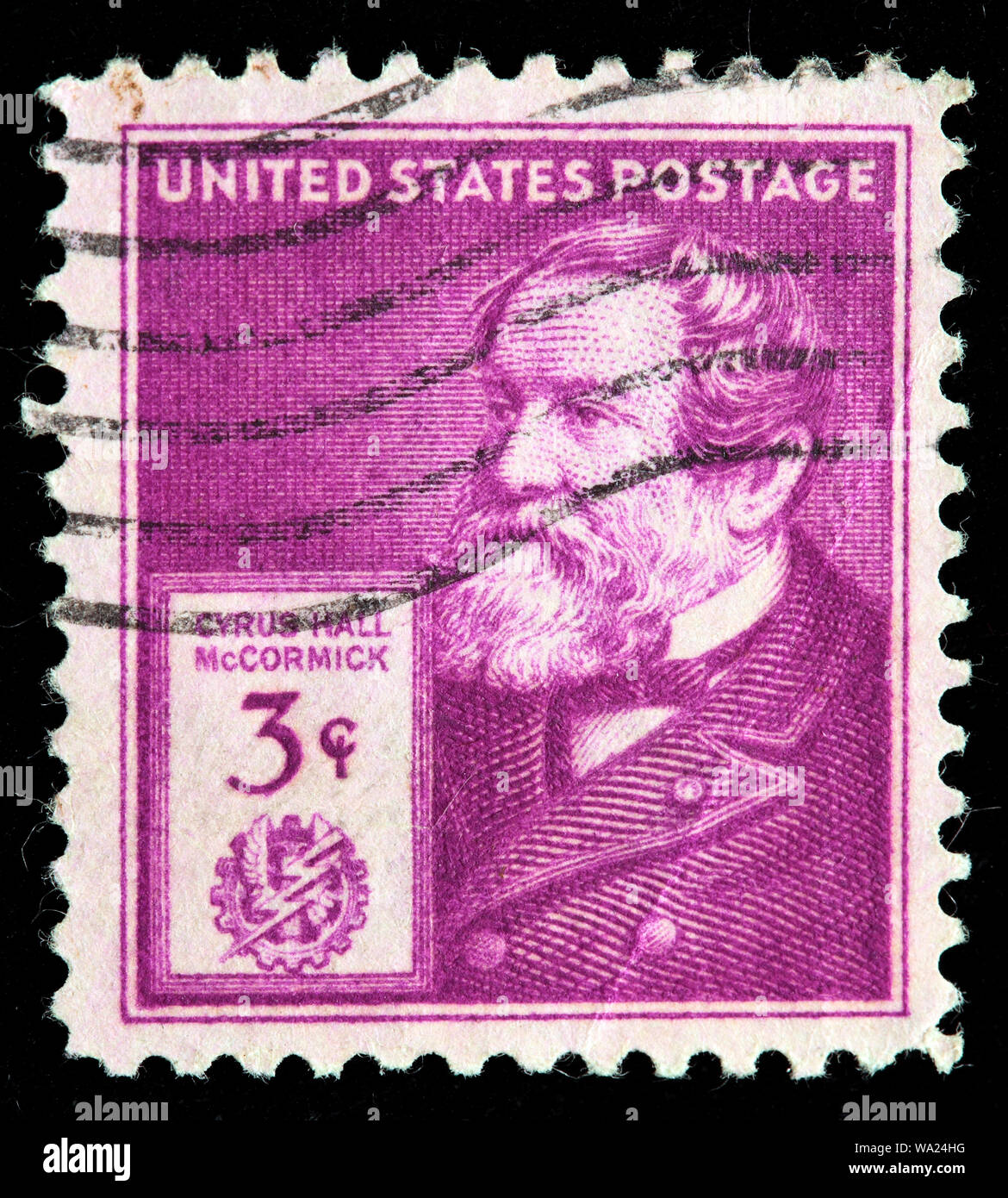 Cyrus Hall McCormick (1809-1884), American inventor, mechanical reaper ...