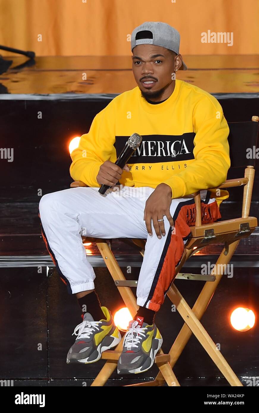 New York, NY, USA. 16th Aug, 2019. Chance The Rapper on stage for ...