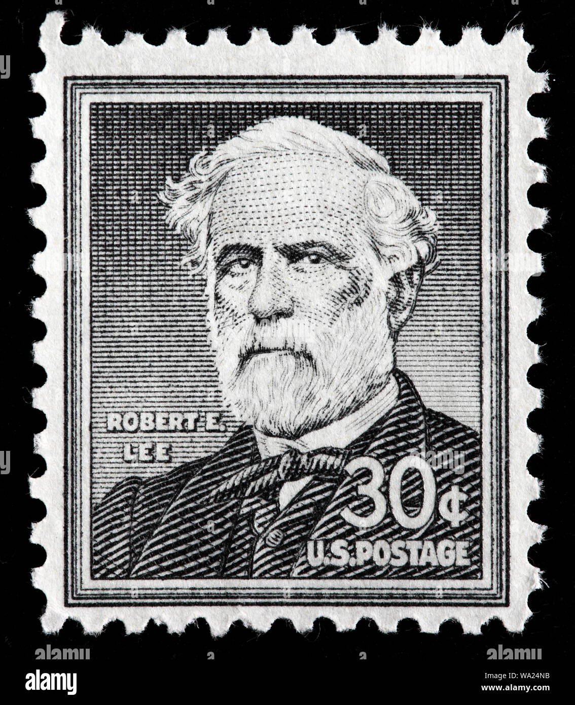 Robert E. Lee (1807-1870), General, postage stamp, USA, 1955 Stock ...