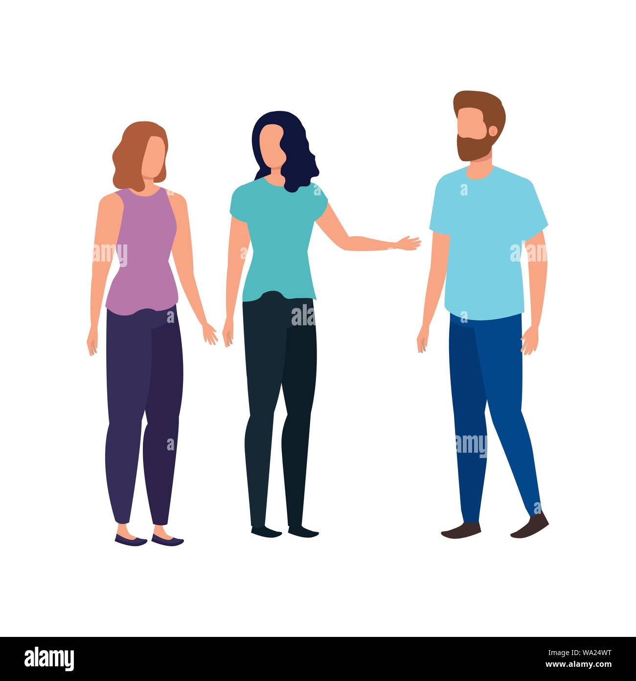 group of people avatars characters Stock Vector Image & Art - Alamy