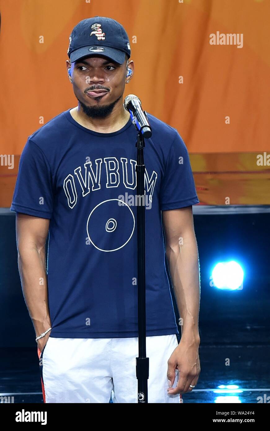 New York, NY, USA. 16th Aug, 2019. Chance The Rapper on stage for ...