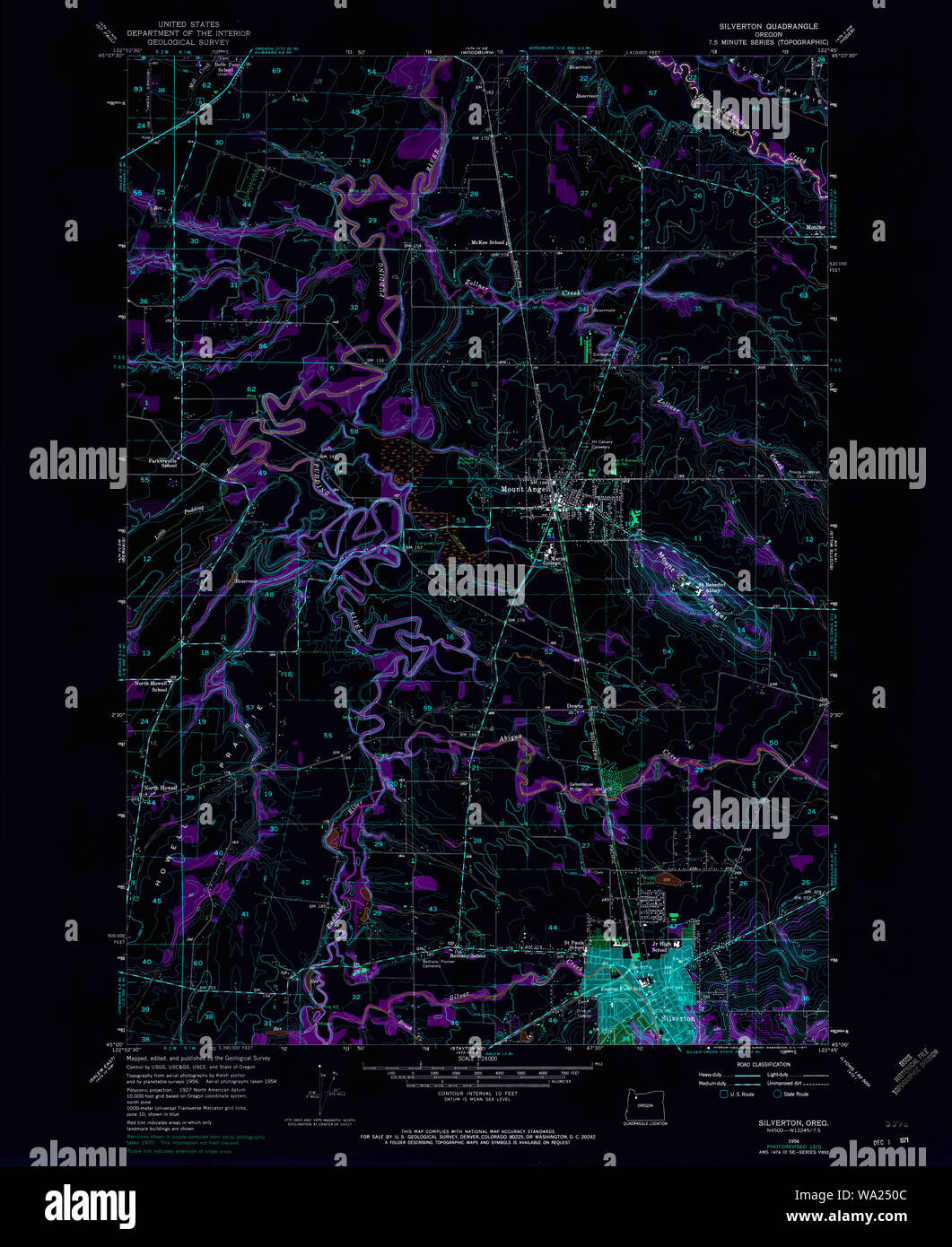 Map of silverton hi-res stock photography and images - Alamy