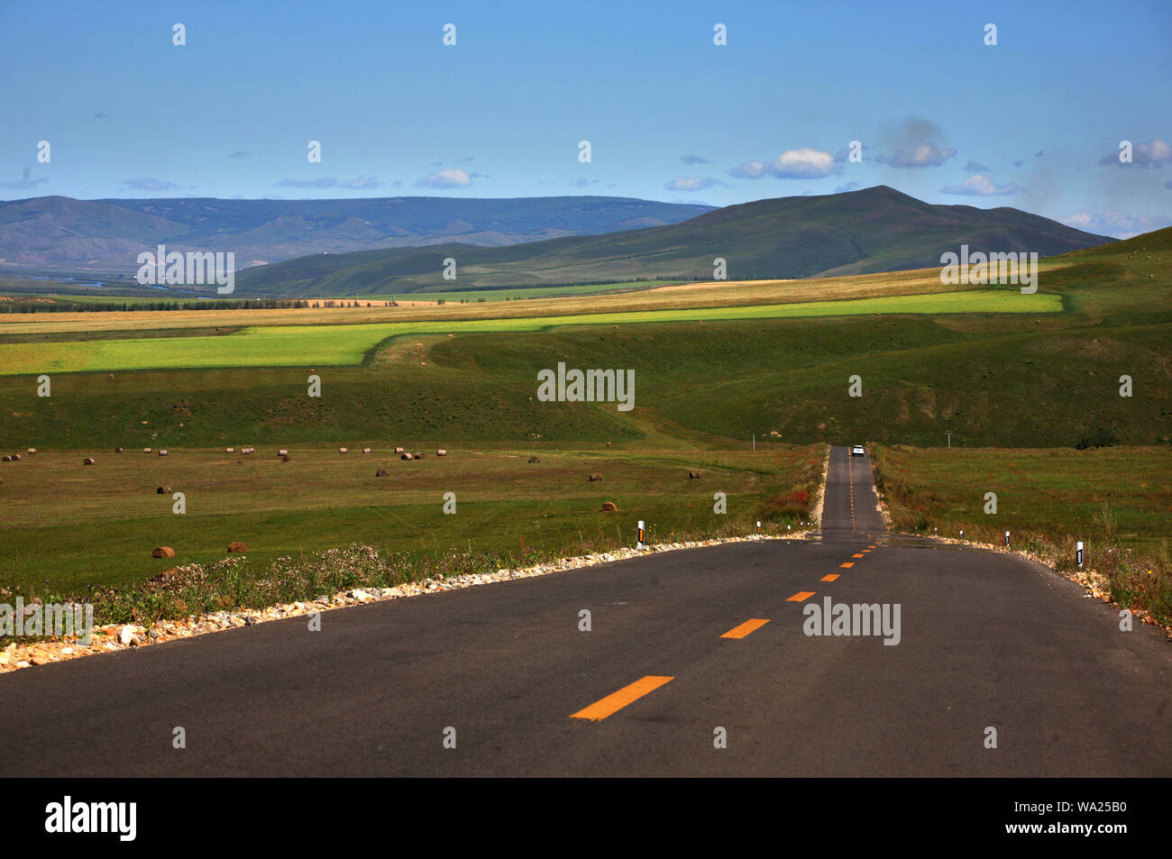 The prairie road Stock Photo - Alamy