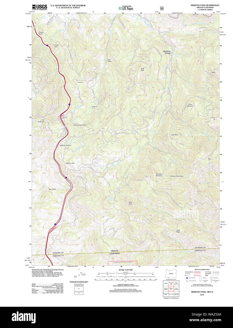 Siskiyou pass hi-res stock photography and images - Alamy