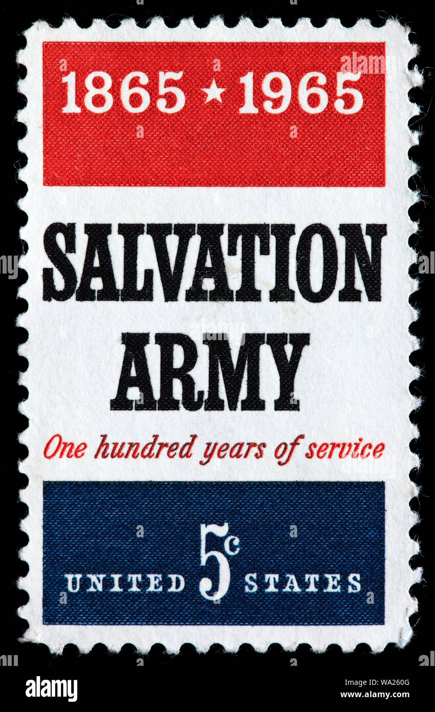 Salvation Army Centenary, postage stamp, USA, 1965 Stock Photo - Alamy