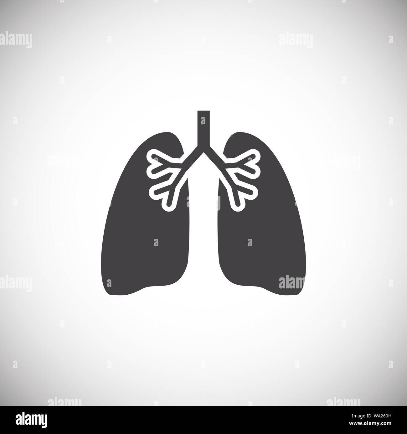 Human organ icon on background for graphic and web design. Simple ...