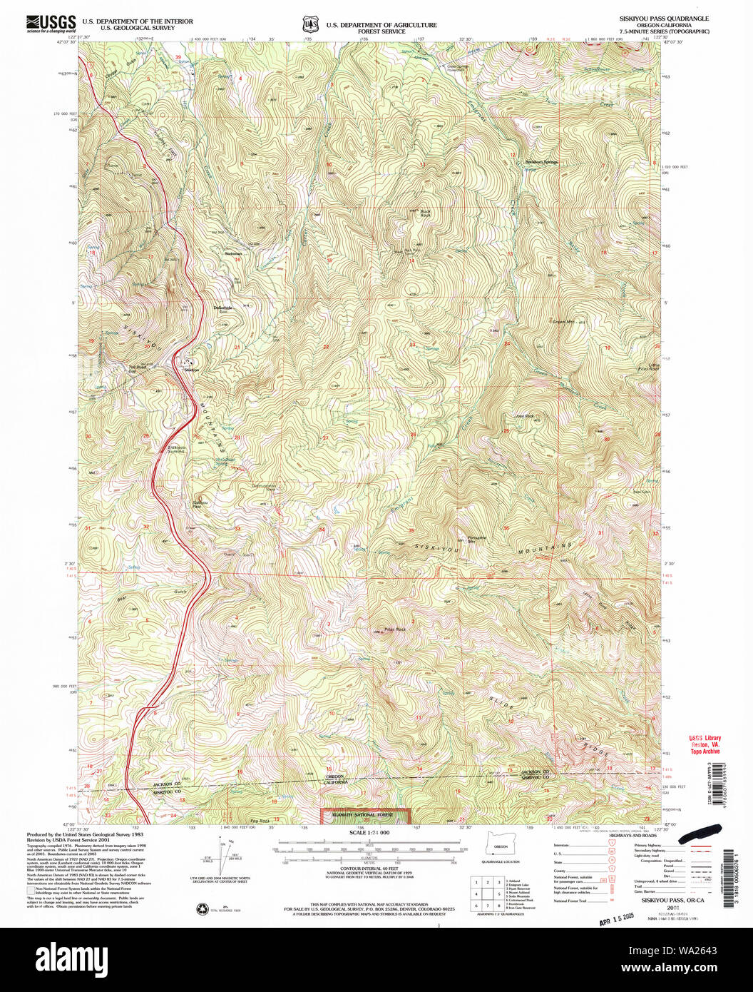 Siskiyou pass hi-res stock photography and images - Alamy