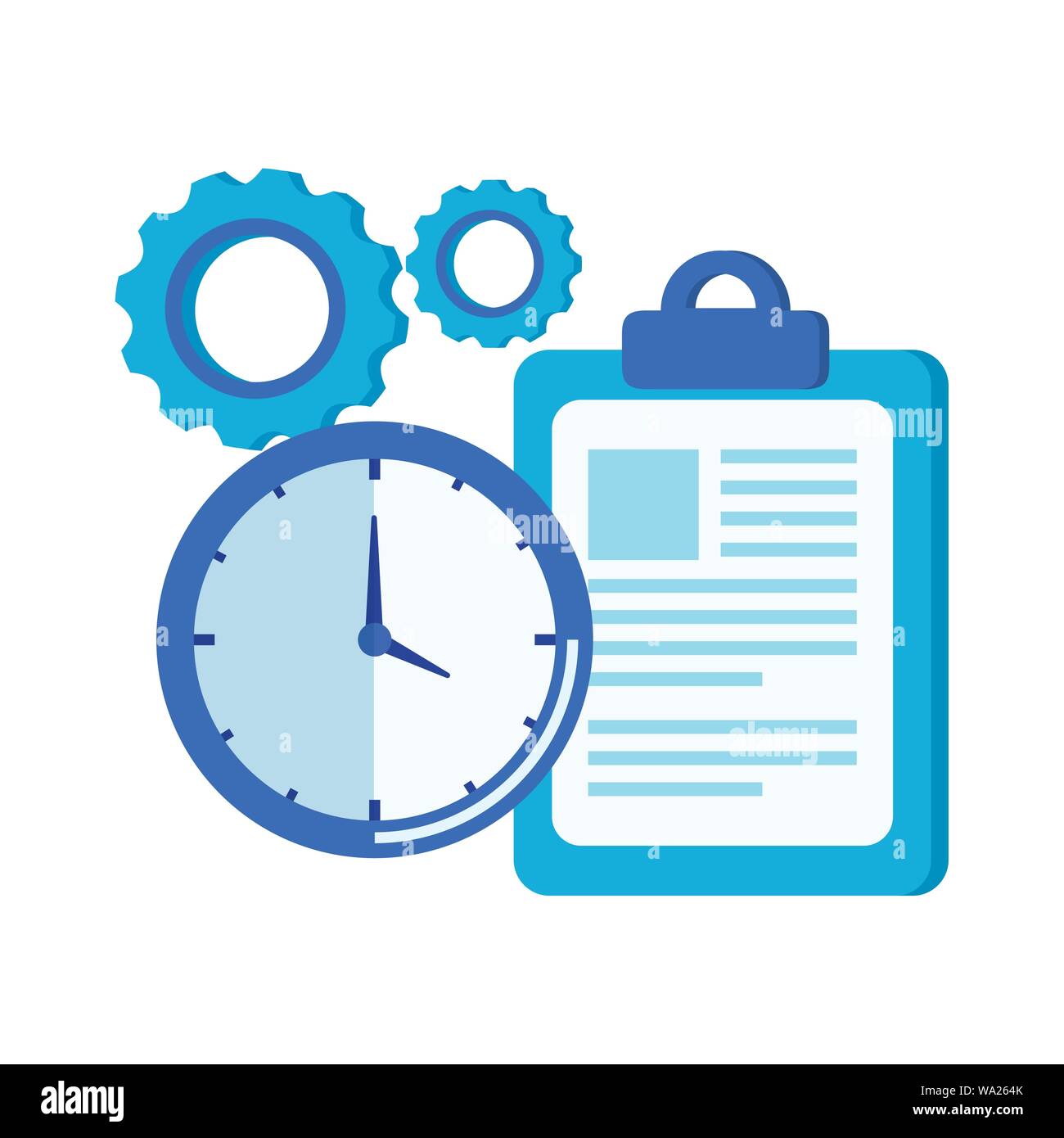 time clock watch and checklist Stock Vector Image & Art - Alamy