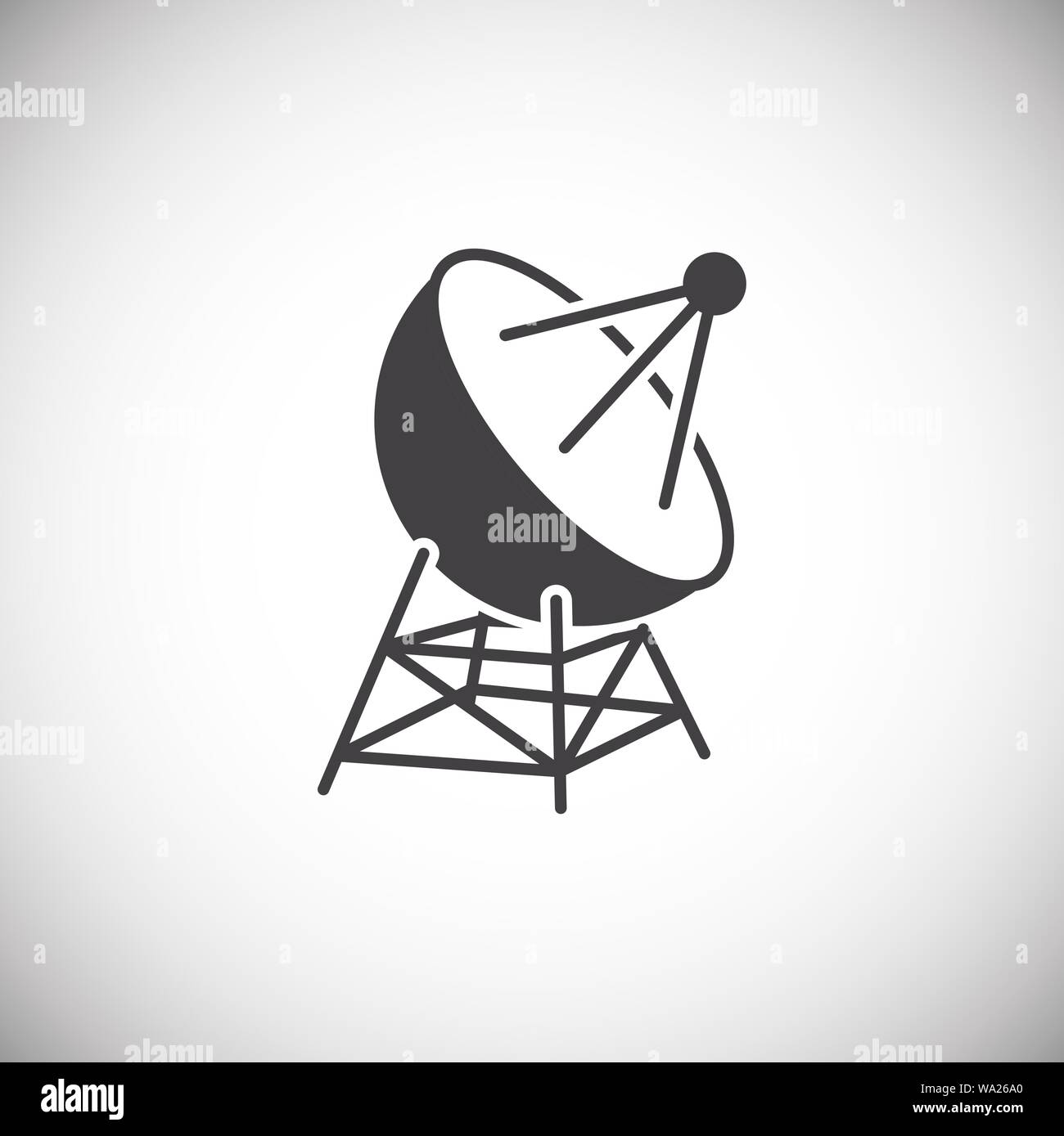 Antenna related icon on background for graphic and web design. Simple ...