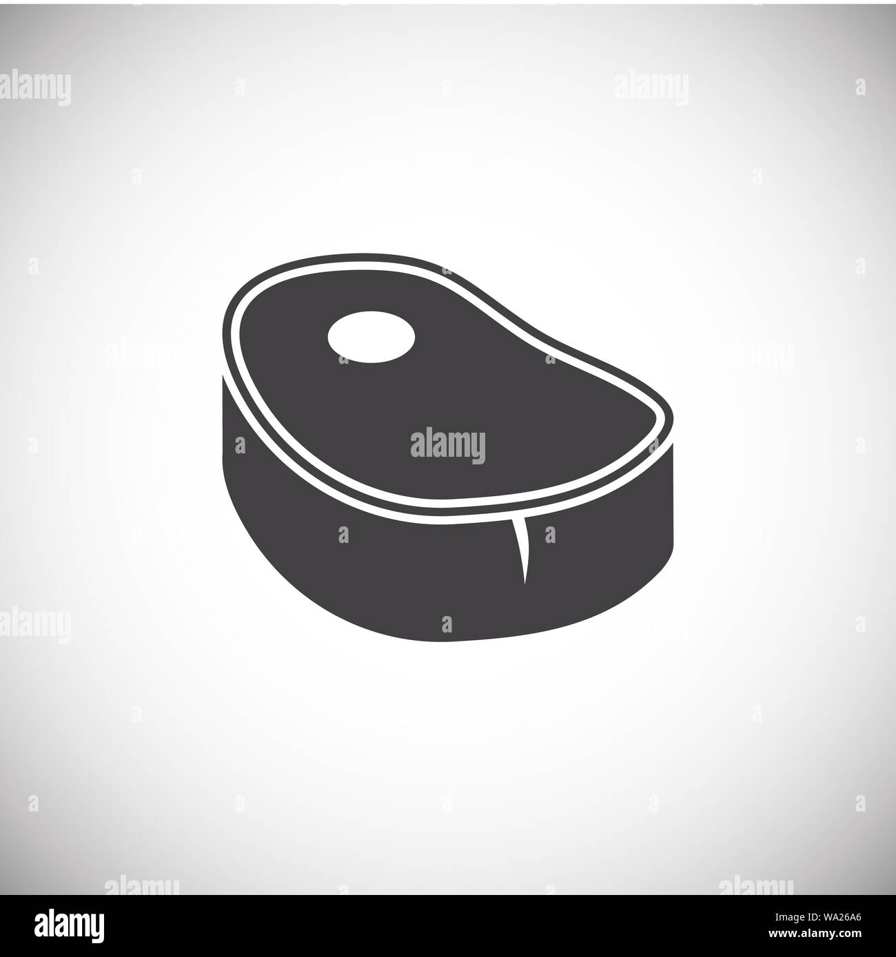 Steak related icons set on background for graphic and web design ...