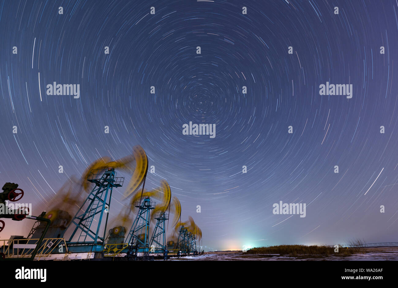 Star cluster pumping unit Stock Photo - Alamy