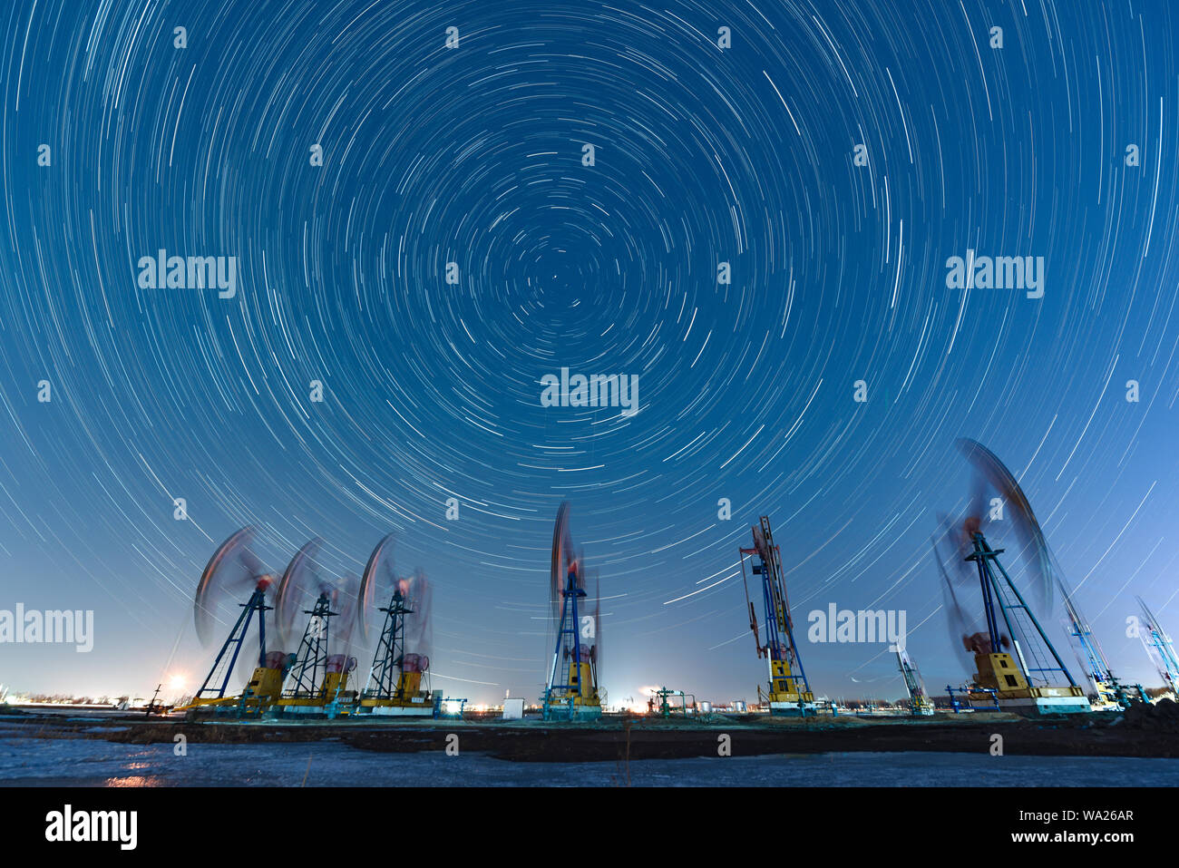 Star cluster pumping unit Stock Photo - Alamy