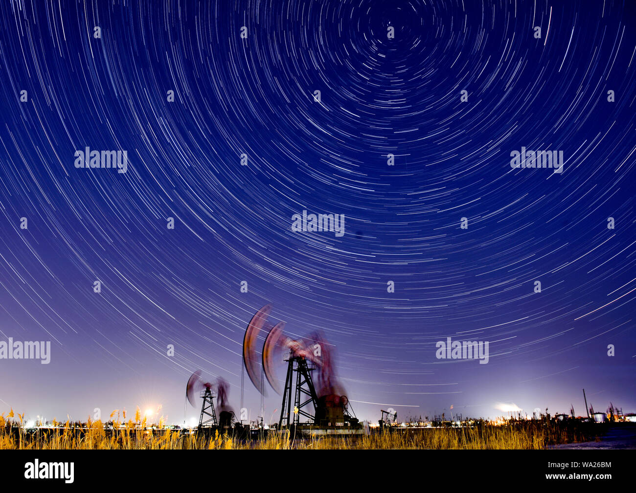 Star cluster pumping unit Stock Photo - Alamy
