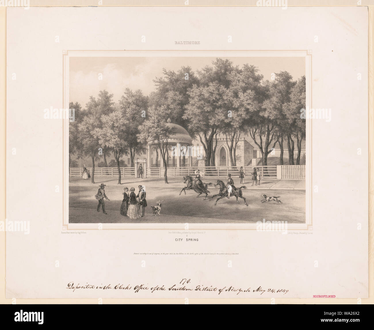 Baltimore city spring Stock Photo - Alamy