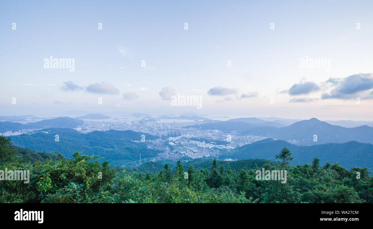 Zhoushan city dinghai city scenery Stock Photo - Alamy