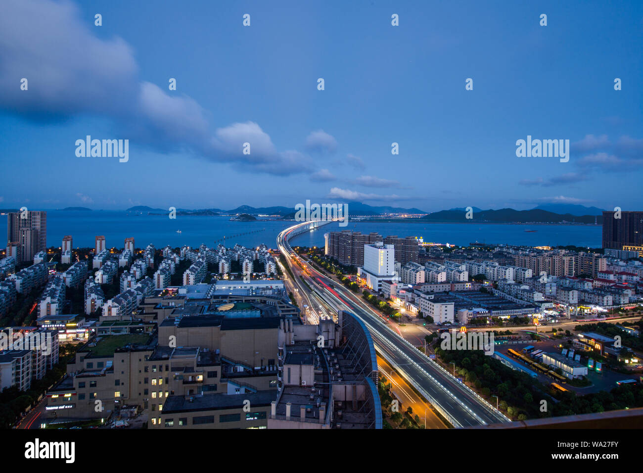 Zhoushan donggang city Stock Photo - Alamy