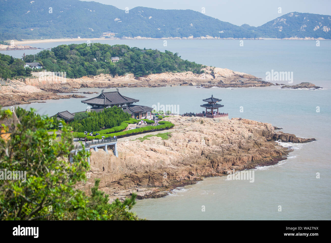 Mount putuo is not willing to go to the goddess of mercy Stock Photo ...