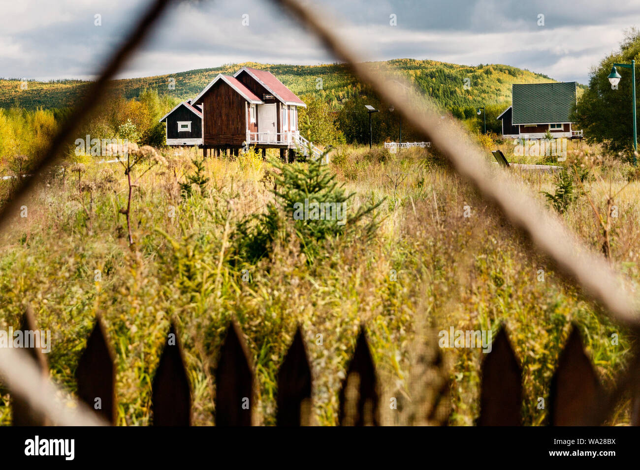 Inner Mongolia resort cabin Stock Photo - Alamy