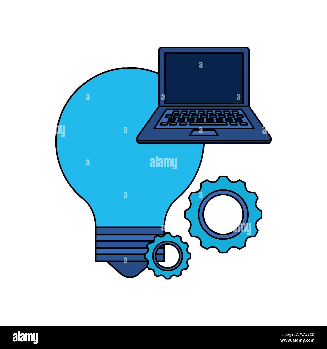 Interactive light bulb Stock Vector Images - Alamy