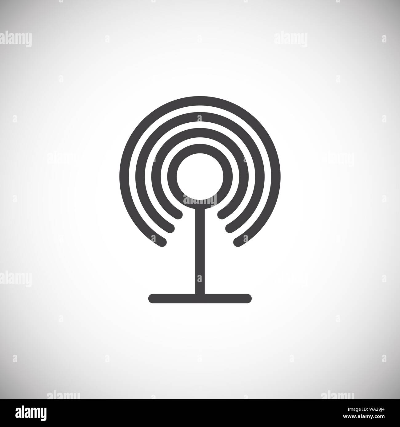Antenna related icon on background for graphic and web design. Simple ...