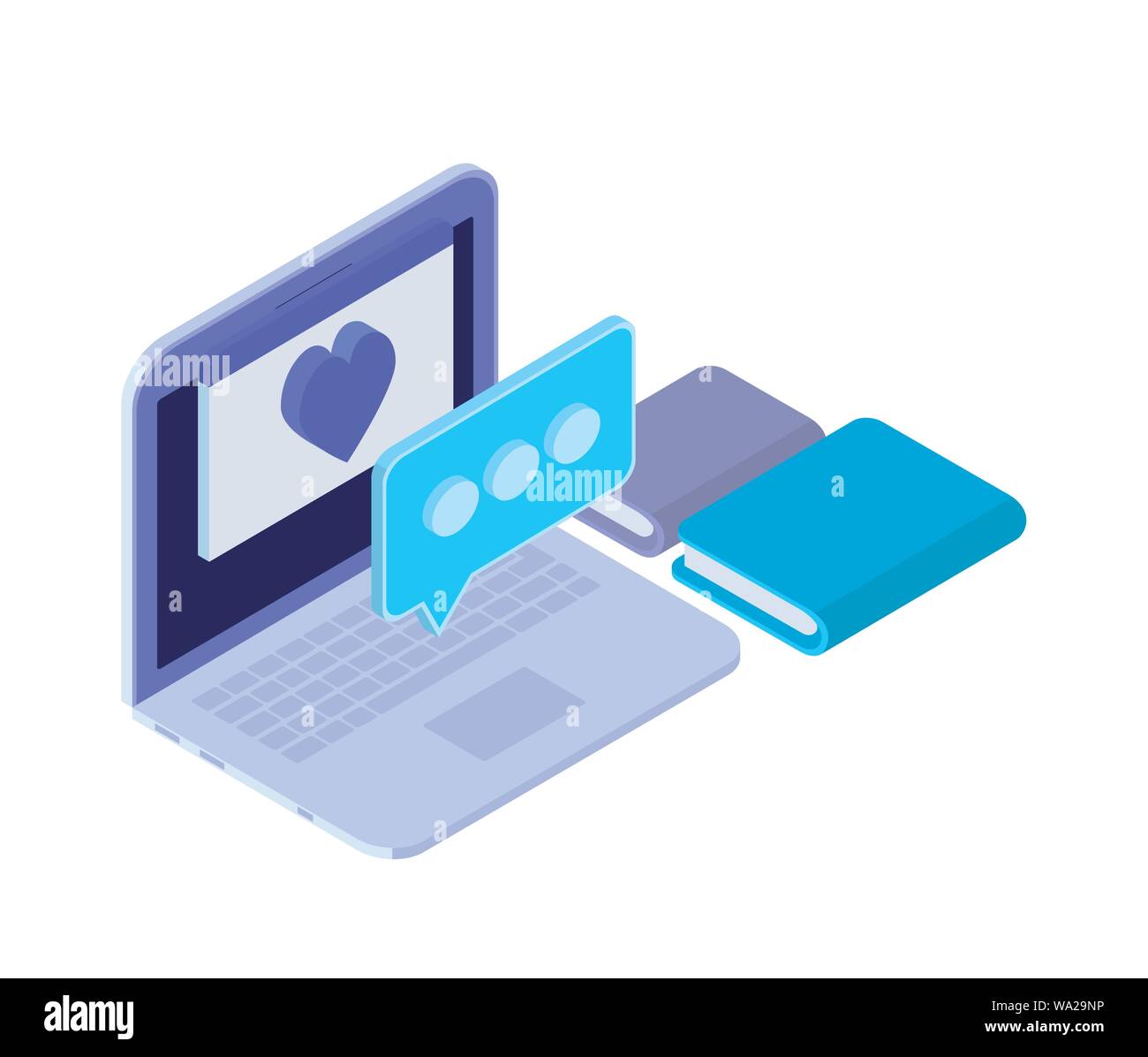 set of icons with laptop on white background Stock Vector Image & Art ...