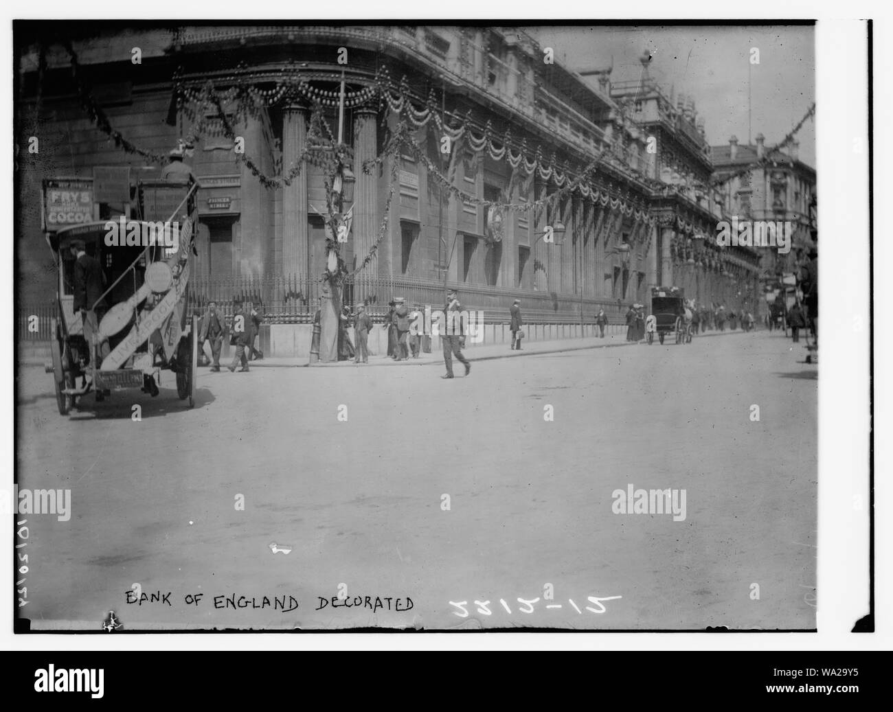 Bank decorated Black and White Stock Photos & Images - Alamy