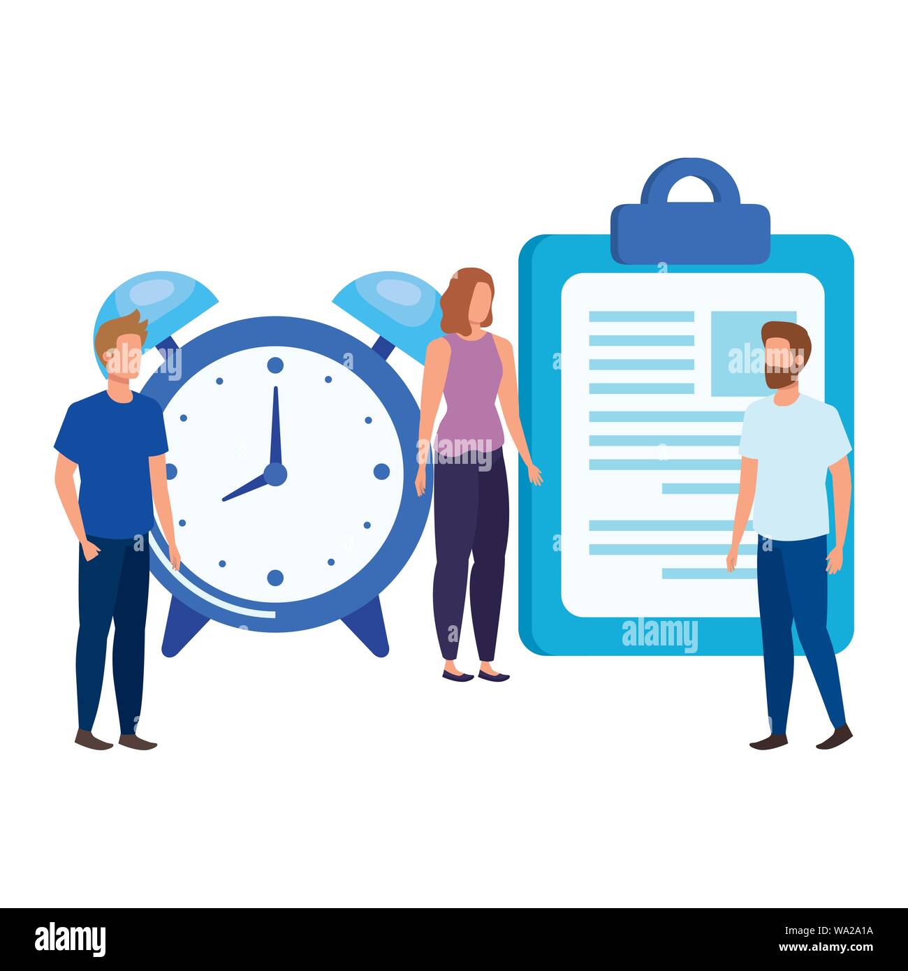 group of people with checklist characters Stock Vector Image & Art - Alamy