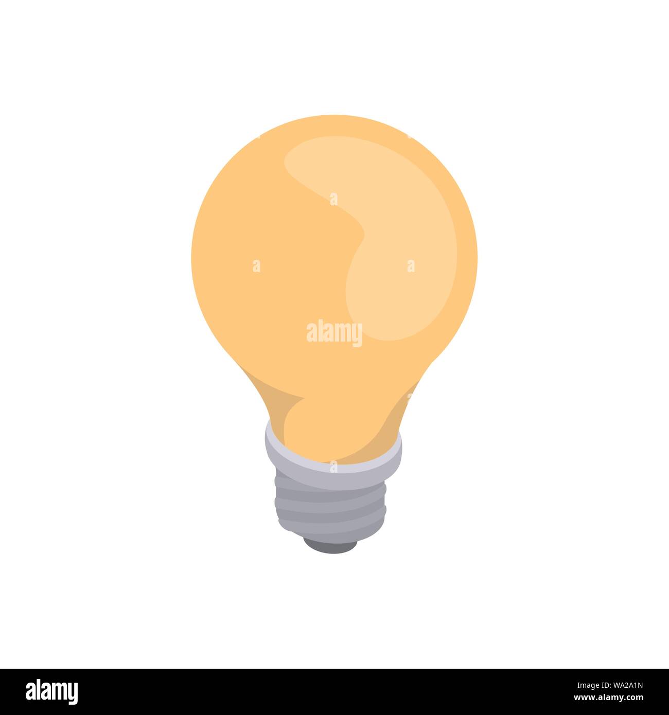 light bulb in white background Stock Vector Image & Art - Alamy