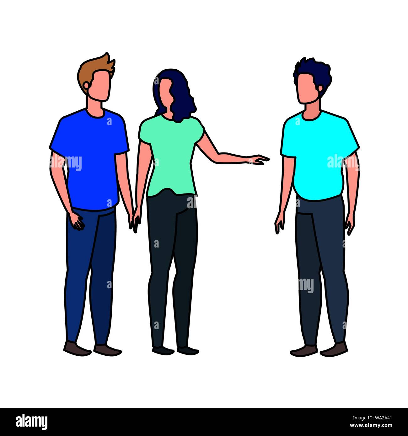 group of people avatars characters Stock Vector Image & Art - Alamy