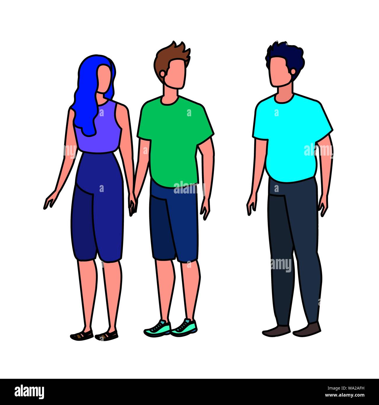 group of people avatars characters Stock Vector Image & Art - Alamy