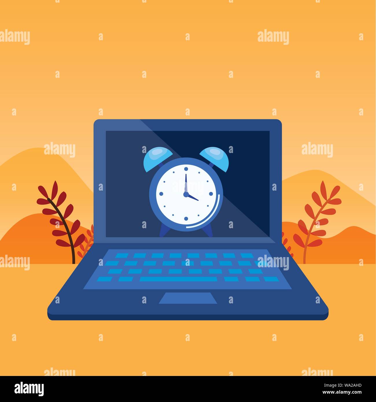 Pc wake Stock Vector Images - Alamy