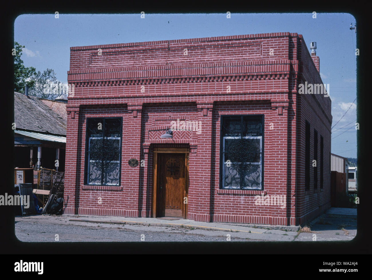 Bank, Reed Point, Montana Stock Photo - Alamy