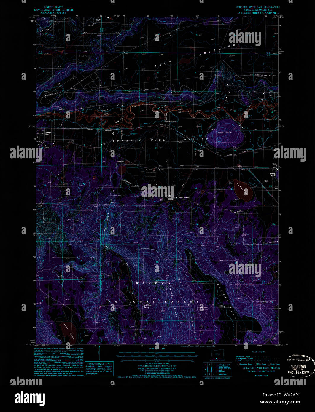 Map of sprague hi-res stock photography and images - Alamy
