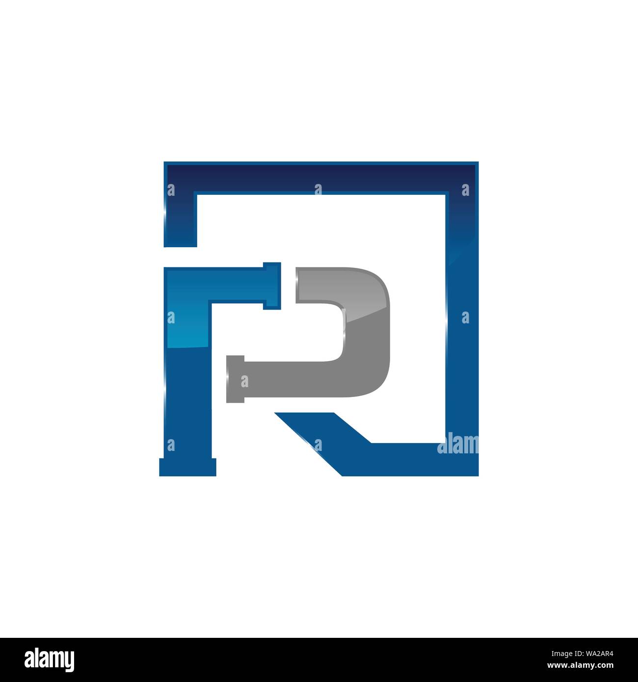 Letter R plumbing company logo vector concept. Simple and stylish ...