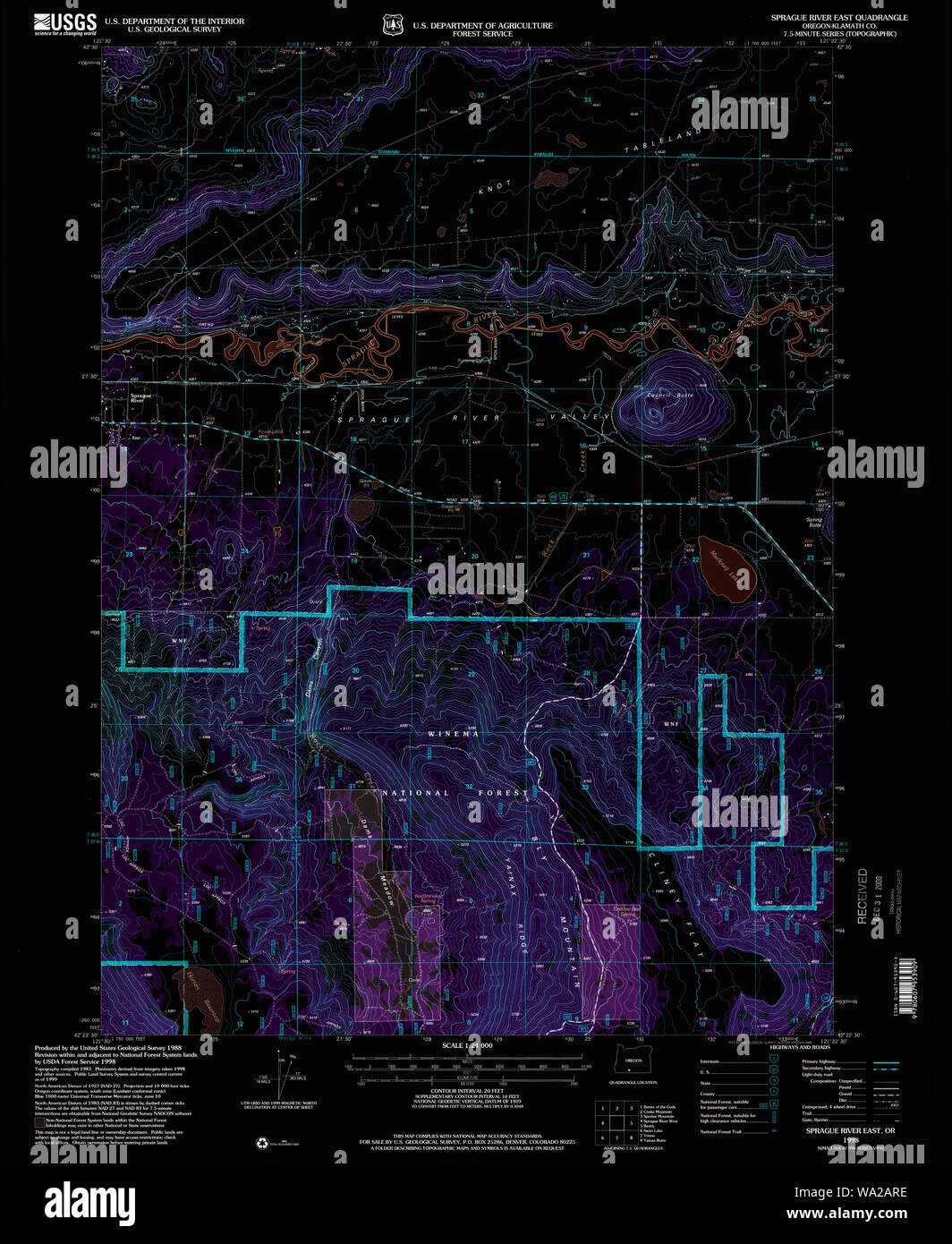 Map of sprague hi-res stock photography and images - Alamy