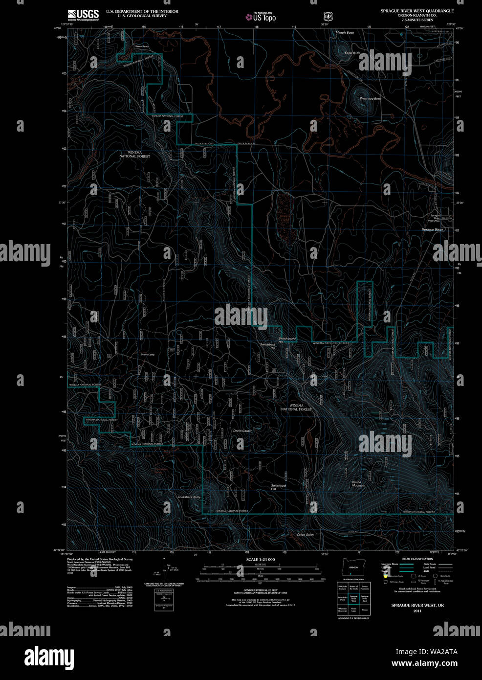 Map of sprague hi-res stock photography and images - Alamy