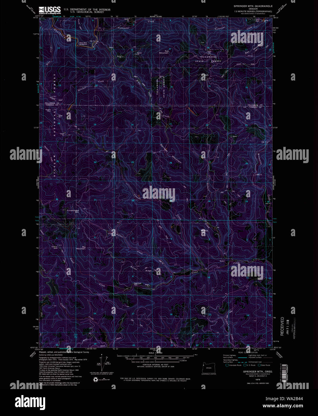 Map of springer hi-res stock photography and images - Alamy