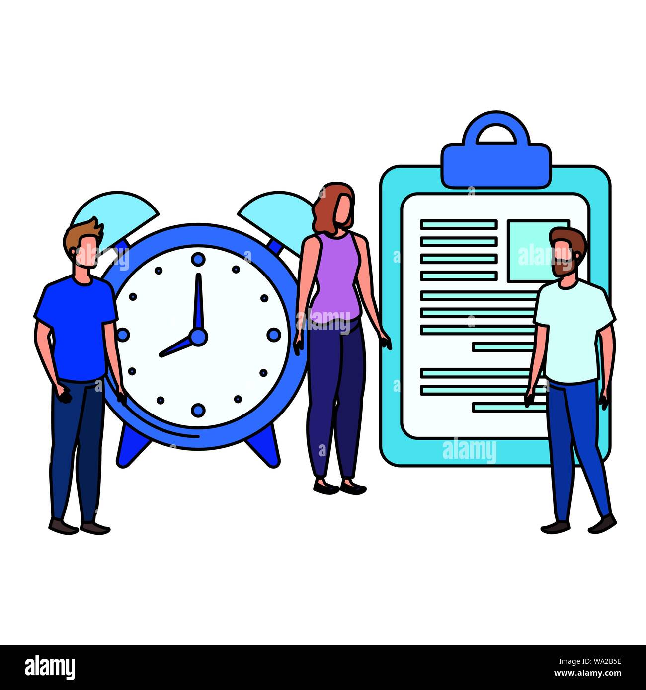 group of people with checklist characters Stock Vector Image & Art - Alamy