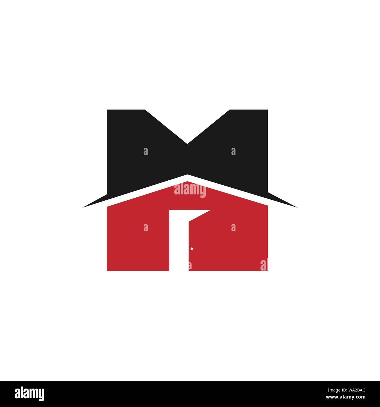 Initial of letter M realty or real estate properties logo company ...