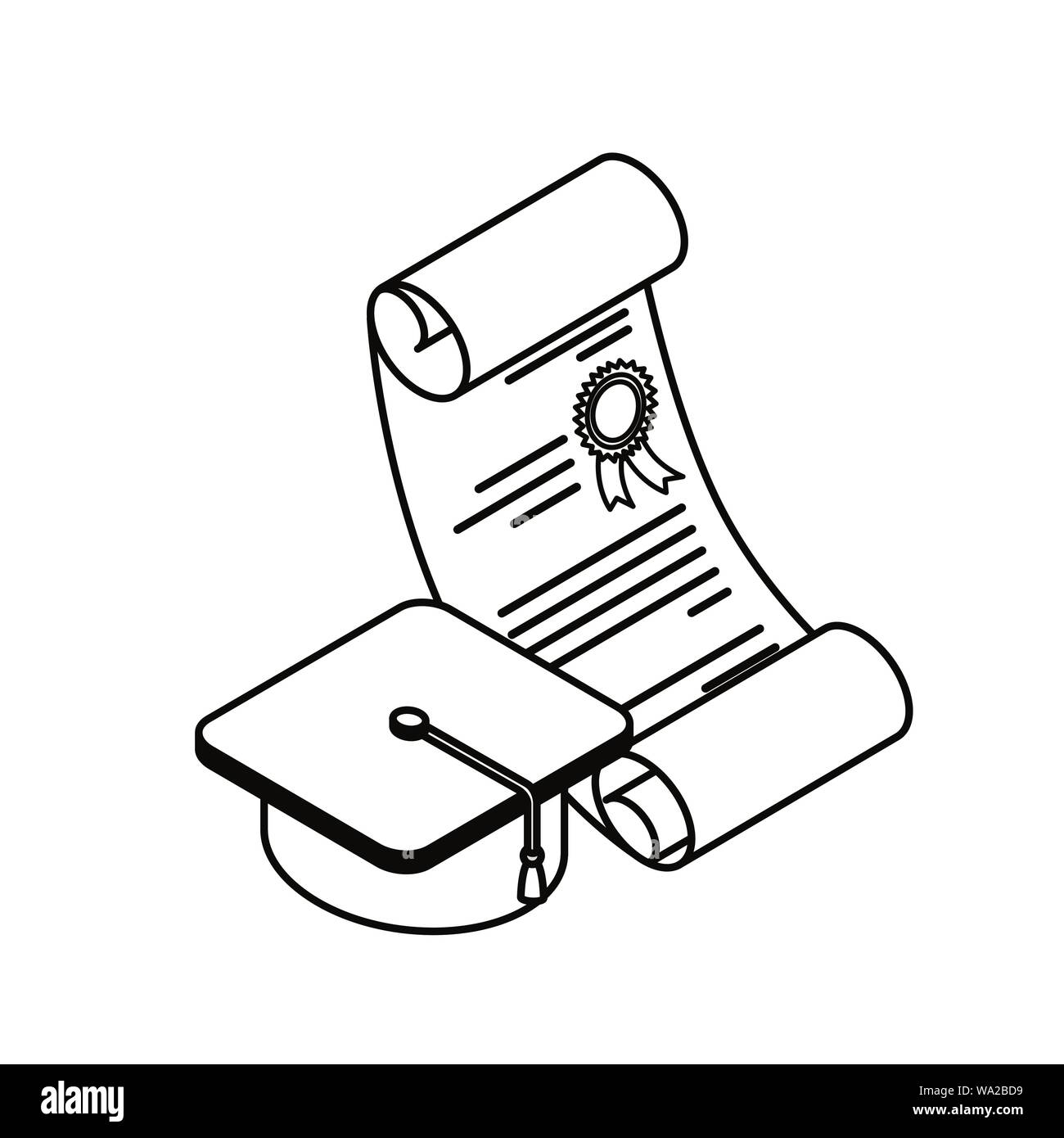 Graduation mortarboard message Cut Out Stock Images & Pictures - Alamy