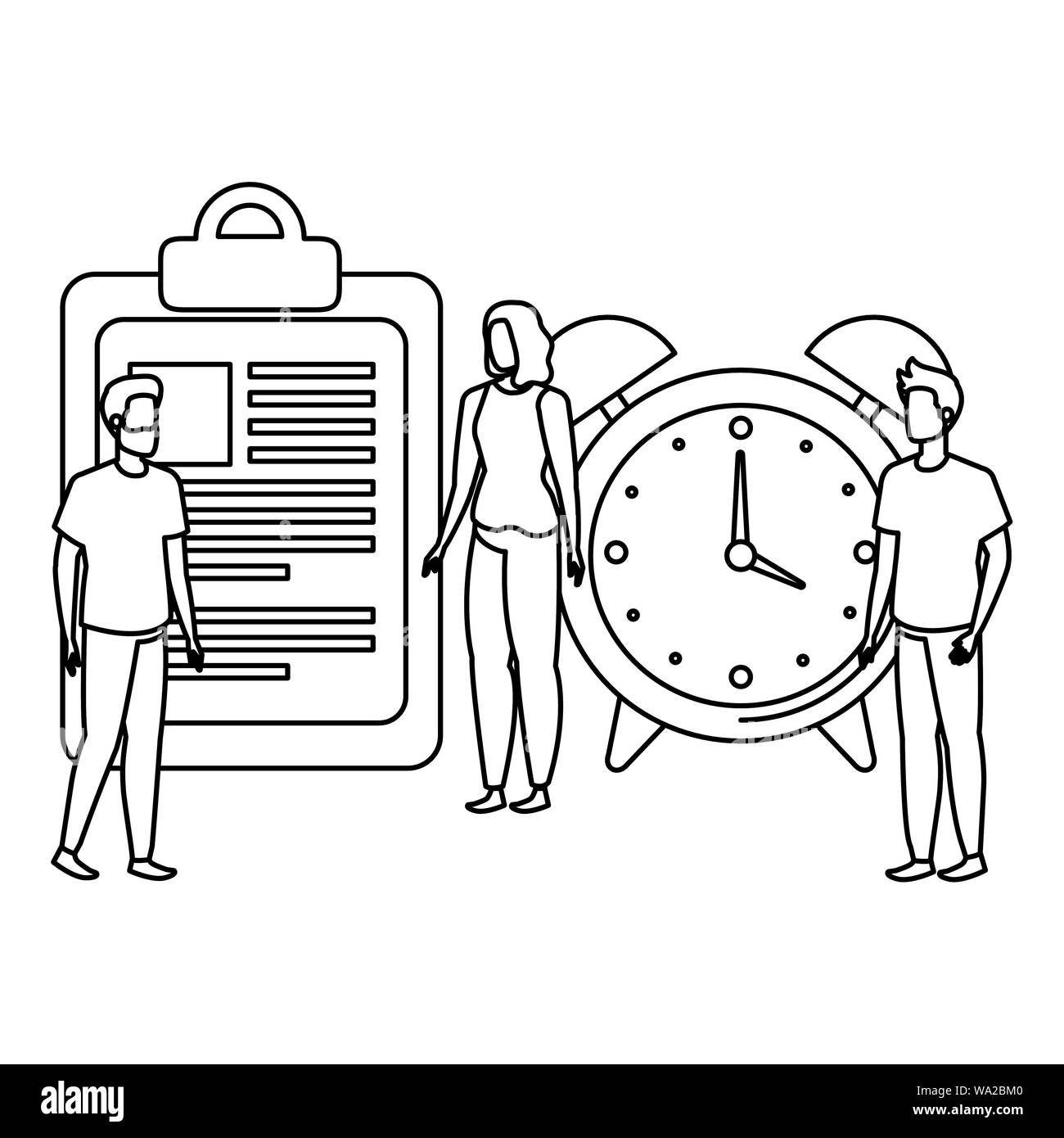 group of people with checklist characters Stock Vector Image & Art - Alamy