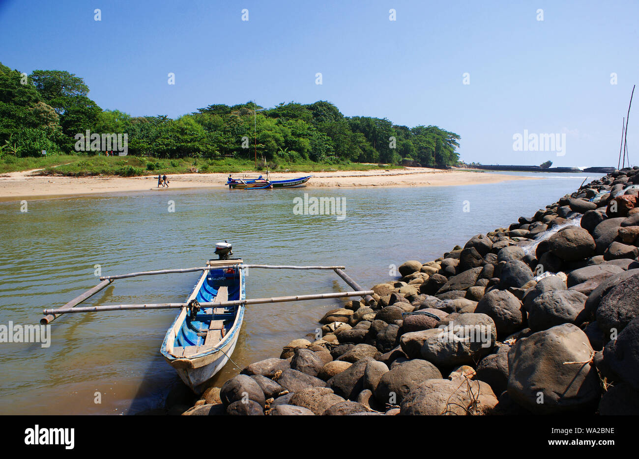 Pantai Santolo Beach, Garut, West Java, Indonesia Stock Photo - Alamy
