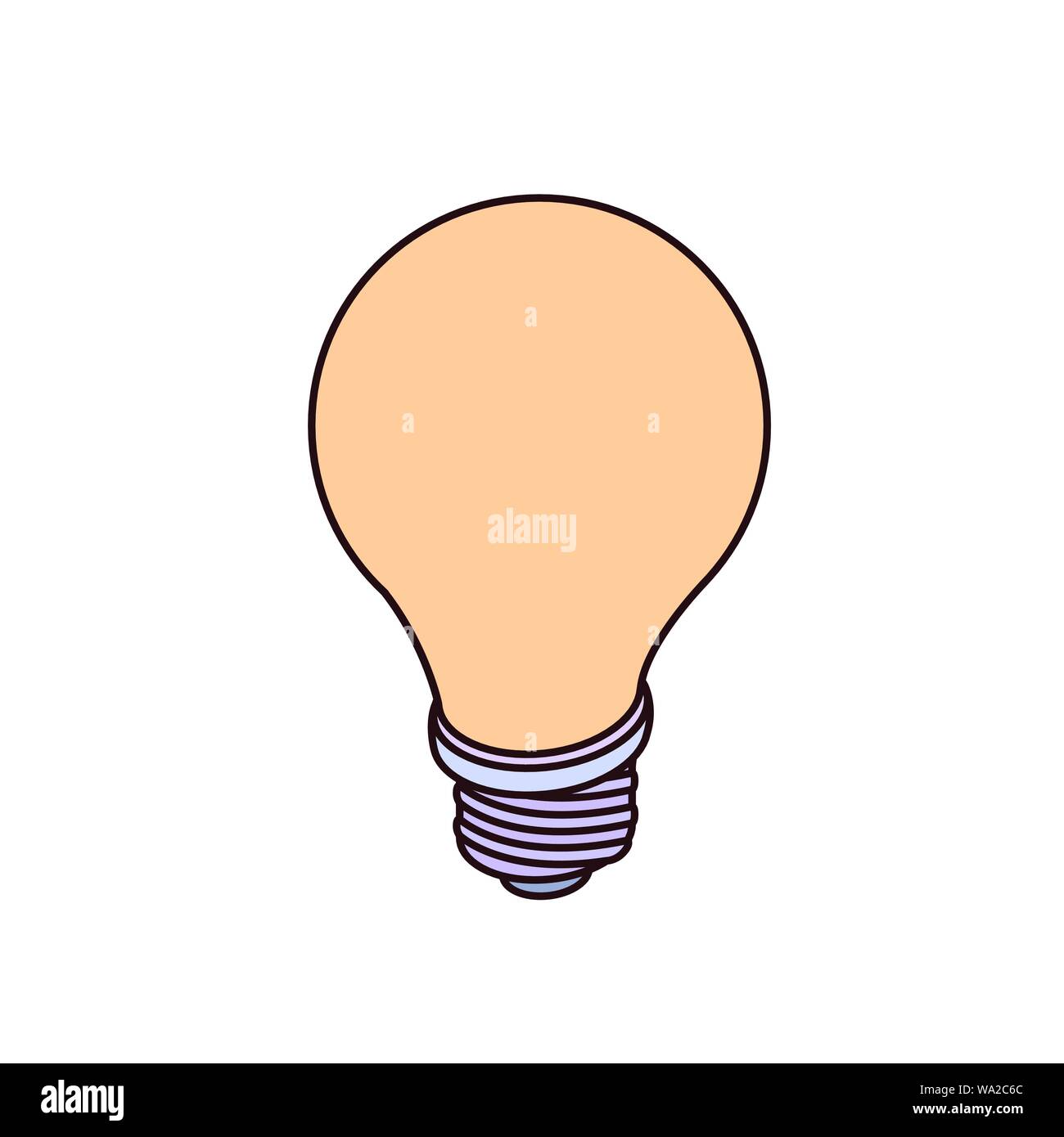 light bulb in white background Stock Vector Image & Art - Alamy