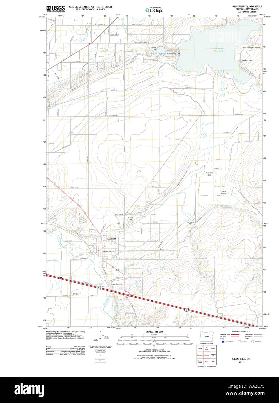 Map oregon usgs hi-res stock photography and images - Alamy