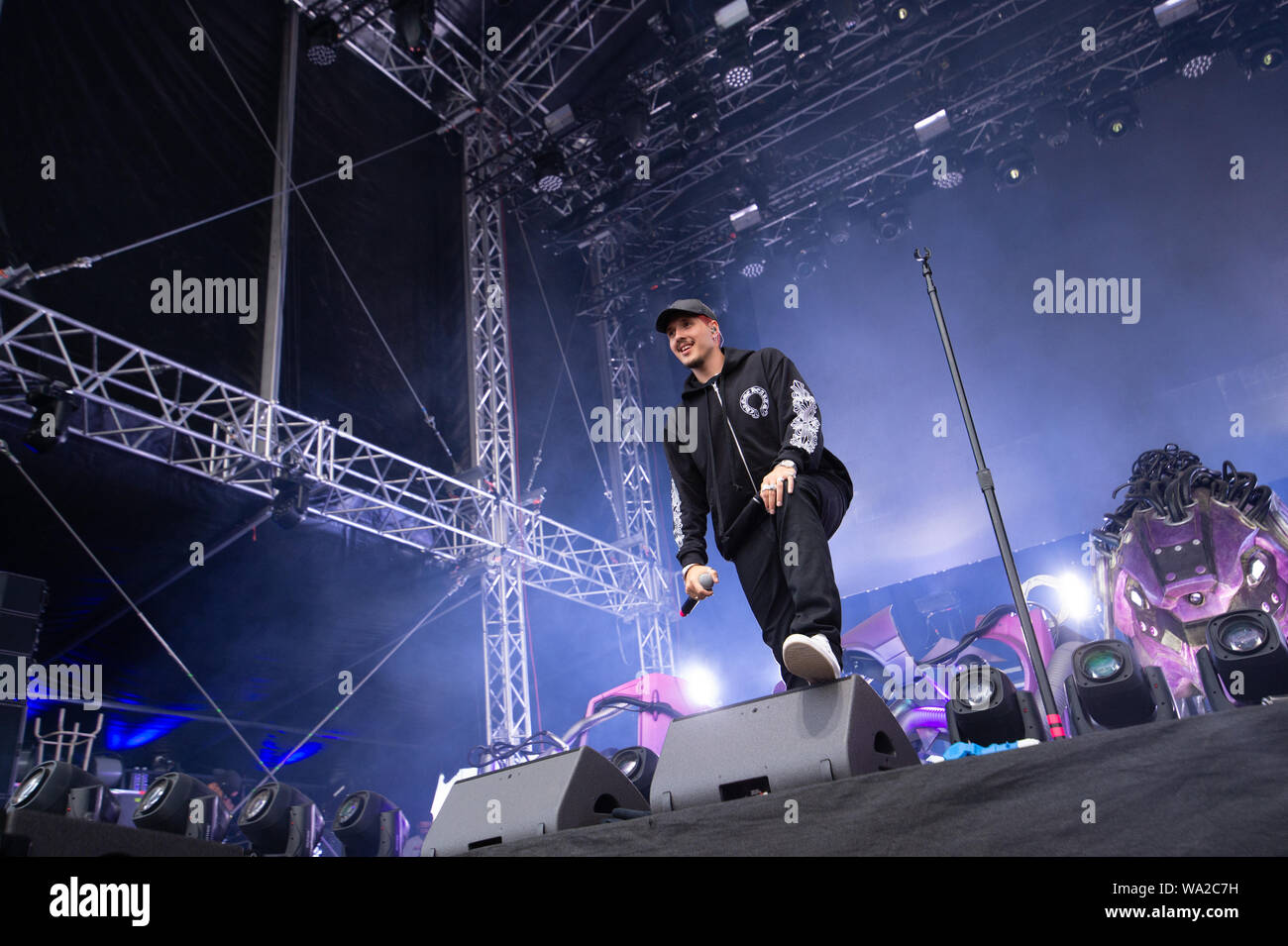 Hamburg, Germany. 16th Aug, 2019. The rapper RIN (Renato Simunovic ...
