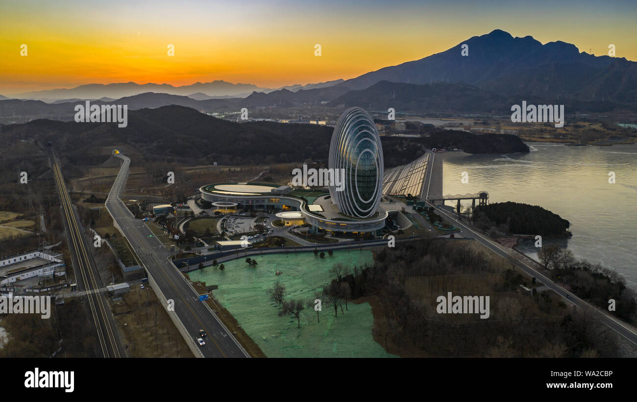 To the north of lake yanxi, located at Beijing huairou 8 km Stock Photo ...